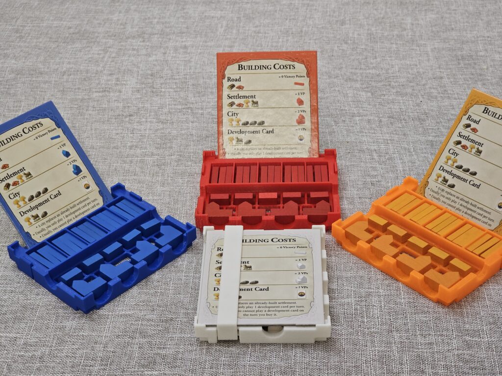 Player Tray for Catan - Securely Stores Your Settlements, Cities, Roads ...